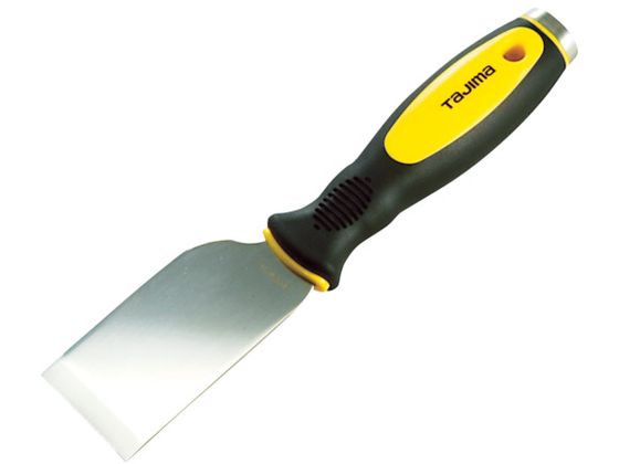 【商品説明】●貫通型のステンレスヘッドなので、ハンマーで叩いて使えます。●刃こぼれしにくい高熱焼き入れブレード、刃厚1．8mm厚ステンレスです。●クロスはがし作業に適しています。【仕様】●型番：SCR-K45●刃長（mm）：90　●刃幅（m...
