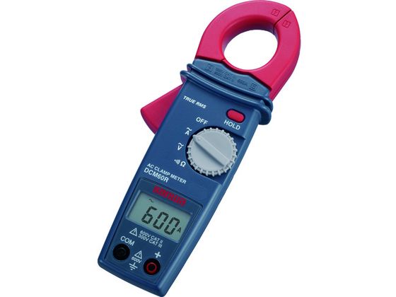 【商品説明】●交流電流0．1〜600Aまでのワイドレンジで600Aまでの交流電流測定が可能です。●国際安全規格CAT．［3］600Vに準拠●真の実効値測定方式【仕様】●型番：DCM60R●入数：1台●交流電流（A）：600　●交流電圧（V）...