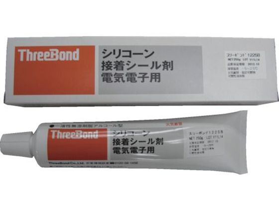 【商品説明】●電気・電子用の一液性室温硬化型シリコーン接着・シール剤です。●放熱性に優れています。●電気絶縁特性に優れています。●電気接点障害対策品です。【仕様】●型番：TB1225B●色：白 ●容量（g）：250●使用温度範囲：−60〜2...
