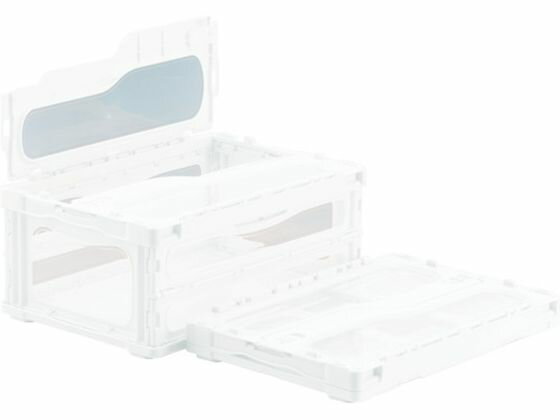 【仕様】●型番：SKMLO-C-30B-WH●色：ホワイト　●容量（L）：34．1　●折りたたみ高さ（mm）：67　●適用カード差し（別売）：両短辺21型　●外形寸法（mm）間口：530　●外形寸法（mm）奥行：366　●外形寸法（mm）高...