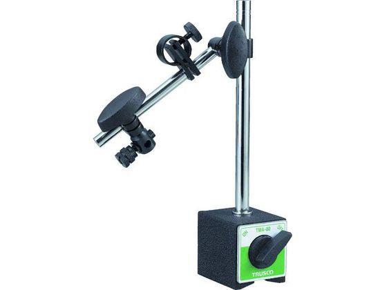 【商品説明】●アジャスターで測定器などの保持方向を微調整できます。（微動範囲：2mm）【仕様】●型番：TMA-80●吸着力（N）：800●マグネット幅（mm）：50●マグネット奥行（mm）：60●マグネット高さ（mm）：55●主柱取付ねじ：...