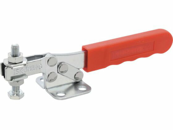 【仕様】●型番：ISK-38BS0●全長（mm）：199●締付力（kN）：2．5●付属ボルト径：M6×50●クランプアーム移動角度（°）：75●ハンドル操作角度（°）：70●下方押え型●水平ハンドル●フランジベース●スチール●2Sはステンレ...