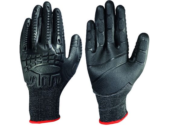 【商品説明】●振動を吸収する特殊ゴムTPEを使用し、衝撃を吸収します。●TPEはゴムとプラスチックの中間素材で、耐摩耗性に優れ弾力性があり軽量で、ゴムと違いリサイクル可能な素材です。●指側面エアー抜き加工で、通気性がアップしています。●握り...