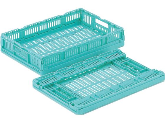 【商品説明】●薄型、メッシュタイプの折りたたみコンテナです。●通気性、洗浄性に優れたコンテナです。●底面はメッシュです。●側面4コーナーでロックします。●折りたたむと高さ1／3〜1／5になります。【仕様】●型番：RS-M610●容量（L）：...