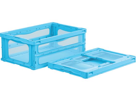 【仕様】●型番：SKMLO-O-55B-BL●色：ブルー　●容量（L）：58．8　●折りたたみ高さ（mm）：59　●適用カード差し（別売）：両短辺21型　●外形寸法（mm）間口：649　●外形寸法（mm）奥行：439　●外形寸法（mm）高さ...