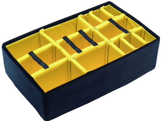 【商品説明】●カメラのレンズや、測定機器のオプションなどの保管、運搬に。頻繁に取り出すアイテムの整理に最適です。●カメラのレンズなど、小物機材を小分けして運搬するのに最適です。●マジックテープタイプの仕切り板で、簡単に取り外したり、小部屋の...