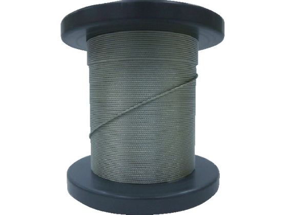 【商品説明】●日本製のステンレスワイヤロープです。●安定した強度、品質を使いやすい形で提供いたします。●50m ボビン巻でご使用しやすくなっております。●必要な長さに切断して端末をスリーブにて加締めてご使用ください。【仕様】●型番：SB-1...