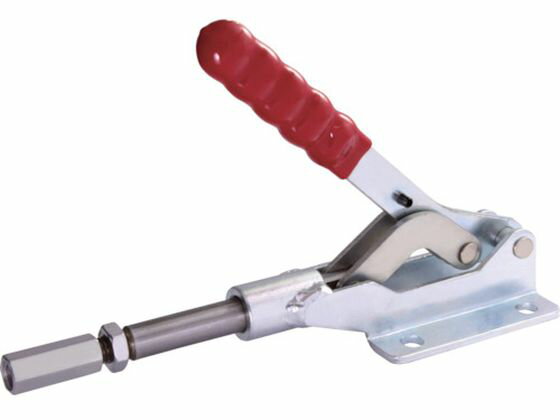 【仕様】●型番：ISK-50B0●全長（mm）：241．5●押圧力（kN）：4．54●先端部ねじ径：M12●ストローク（mm）：55●ハンドル操作角度（°）：190●横押し型●フランジベース●スチール【備考】※メーカーの都合により、パッケー...