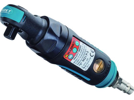 【商品説明】●強力・コンパクトタイプエアラチェットです。●正転、逆転切替ノブ付です。●密閉力が高く切粉の侵入を防ぎます。●最大60N・mまで手締めできます。【仕様】●型番：9021P-2●能力ボルト径（mm）：10●ソケット差込角（mm）：...