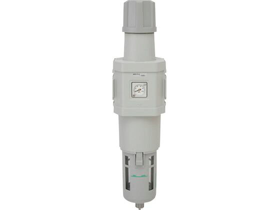 【商品説明】●エアフィルターとレギュレーターをコンパクトに一体化しました。●空気中のドレン・ダストを除去し、圧力を調整します。●使用するエレメントは、表面が粗く、内部に行く程細かくなるという、独自の化学繊維構造を採用しています。　目詰まりを...
