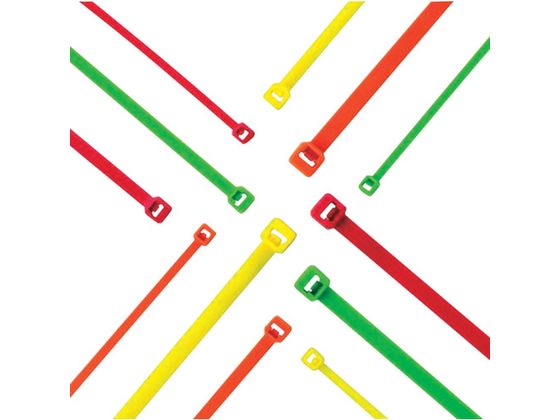 【商品説明】●幅広く使用できる汎用性の高い標準タイプのナイロン結束バンドです。●色分け、識別に最適です。【仕様】●型番：PLT2I-M55●入数：1000本●色：蛍光緑　●幅（mm）：3．6　●長さ（mm）：203　●厚さ（mm）：1．1　...