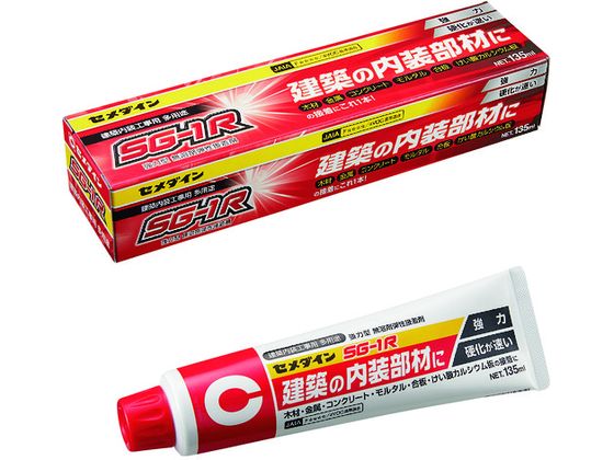 【商品説明】●内装工事造作作業に。壁材、木レンガ、プラ木レンガ、アンカーピン等の接着に。木材、金属、プラスチック等に。●多用途に使える内装用接着剤です。●使いやすい速硬化です。●垂直面でも使いやすいタレどめタイプです。●臭いが少ない無溶剤型...