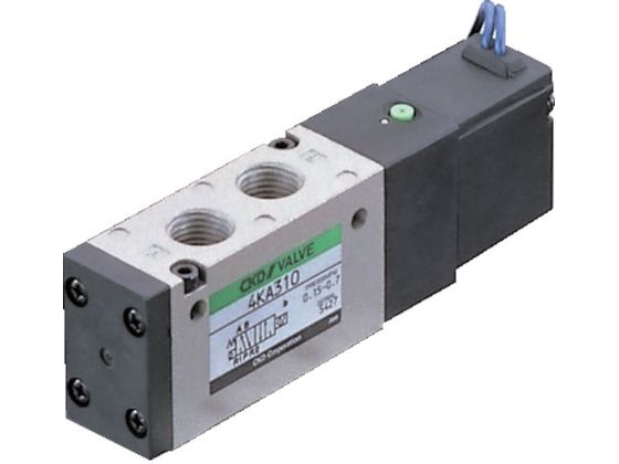 【仕様】●型番：4KA310-08-AC100V●有効断面積（［［MM2］］）：25　●接続口径：Rc1／4　●電源（V）：AC100　●使用流体：空気　●音速コンダクタンス（C［dm［［の3乗］］／（S・bar）］）：5．60●流体温度：...