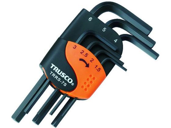 【仕様】●型番：TRRS-7S●入数：1S●セット内容（mm）：1．5、2、2．5、3、4、5、6●セット内容（本）：7●クロムバナジウム鋼（Cr−V）●表面処理：黒染め●ホルダ【備考】※メーカーの都合により、パッケージ・仕様等は予告なく変...
