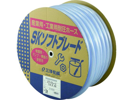 【商品説明】●耐圧性と弾力性に優れた産業用ホースです。●各種機器の配管・補修・延長に対応します。【仕様】●型番：SB-1926D30B●長さ（m）：30　●内径（mm）：19　●外径（mm）：26　●使用圧力（MPa）：1．0　●許容曲げ半...