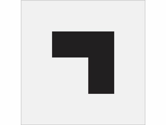 【商品説明】●吹付用のステンシルプレートです。●ポリプロピレンの薄い板のため曲面にそわせて使用することができます。●材質がポリプロピレンのため、使用後の処理も簡単です。【仕様】●型番：AST-13●表示内容：角　●文字サイズ（mm）縦×横：...