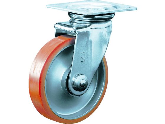 【商品説明】●ゴム車輪に比べ、重荷重の使用に適します。●床面を汚さず、美観保持ができます。●耐摩耗性に優れています。【仕様】●型番：P-75WJ●許容荷重（daN）：117．6 ●許容荷重（kgf）：120 ●車輪径D（mm）：75 ●車輪...