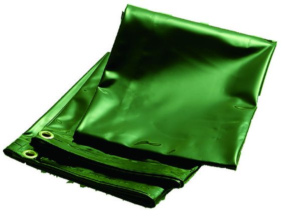 【仕様】●型番：B-3-DG●厚さ×幅×長さ（mm）：0．35×970×1970　●色：深緑　●ハトメピッチ（mm）A：465　●ハトメピッチ（mm）B：386　●ハトメ数：14●（公財）日本防炎協会防炎性能試験番号取得済AT860027●...