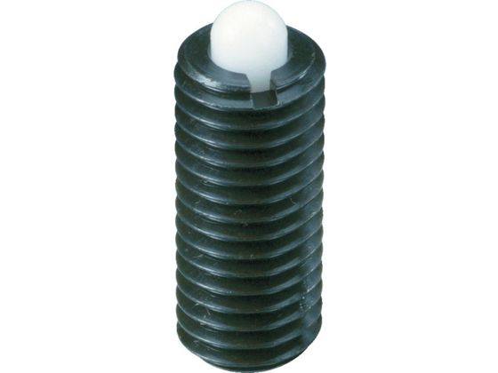 【商品説明】●ワークを傷付けない樹脂ピン仕様です。【仕様】●型番：ZN12●荷重（N）：5〜27　●ねじ寸法：M12×1．75　●ストローク（mm）：4．0　●全長（mm）：28　●センターピン径（mm）：6．0　●耐熱温度（℃）：90●本...