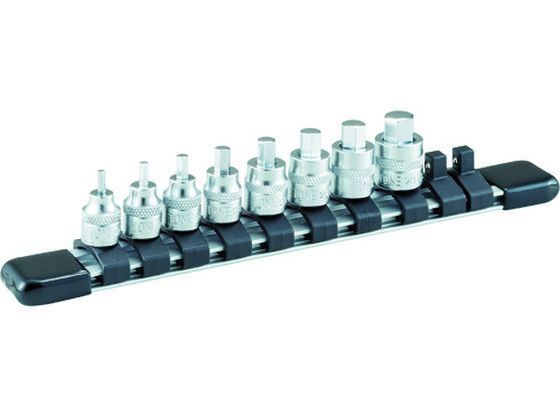 【商品説明】●ラチェットハンドルに差し込んで使用することにより六角穴付ボルトの締め付けがすばやく行えます。●ソケットの取り外しが容易なアルミタイプのソケットホルダで作業効率がアップします。【仕様】●型番：HH208S●入数：1S●差込角（m...