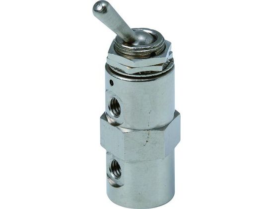 【商品説明】●エアシリンダーなどに供給する空気の流れ方向を切り替えるコンパクトな切替弁です。●パネル取付可能です。●無給油で使用可能です。●トグル位置は保持型です。●コンパクトの4方向切替バルブです。【仕様】●型番：TSV-41T-M5●有...