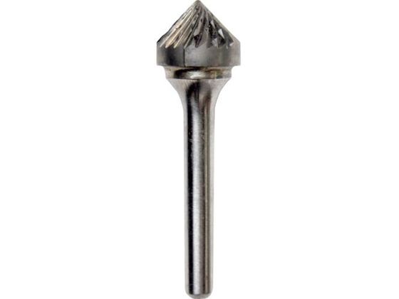【仕様】●型番：TCBT2800D●形状：円錐90°（ダブルdカット）●軸径（mm）：6●刃径（mm）：16●全長（mm）：60●刃長（mm）：8●最高使用回転数（rpm）：25000●軸長（mm）：52●タイプ：ロー付●使用工具：軸付きグ...