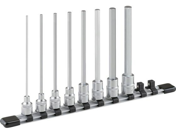 【仕様】●型番：HH308LL●入数：1S●差込角（mm）：9．5●セット内容：3H−03L150、04L150、05L150、06L150、07L150、08L150、10L150、12L150●セット内容（点）：8●本体：構造用鋼●ホル...
