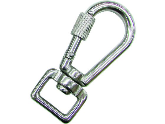 【商品説明】●環付は不用意にフックが開くことがなく、より安心です。●アイの部分に直線部分があり、幅のあるベルトと接続可能です。【仕様】●型番：B-2670●d（mm）：19 ●D1（mm）：6 ●L（mm）：76 ●D2（mm）：4．5 ●...