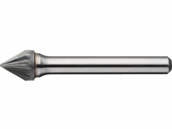 【仕様】●型番：CB46C102S●シャンク径（mm）：6●形状：円錐型60°（スパイラルカット）●軸径（mm）：6●刃径（mm）：9．5●全長（mm）：56●刃長（mm）：8．0●最高使用回転数（rpm）：20000●軸長（mm）：48．...