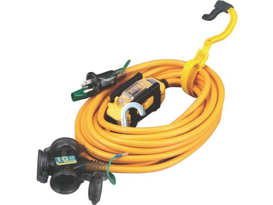 【商品説明】●各種電動工具（100V）、各種照明機器（100V）、水中ポンプショーケース、庭園灯などに。リフォーム工事中などに元電源を落としてしまうトラブルを回避●漏電・使いすぎをコンセントの手前で遮断できる漏電遮断器を簡単に設置できます。...