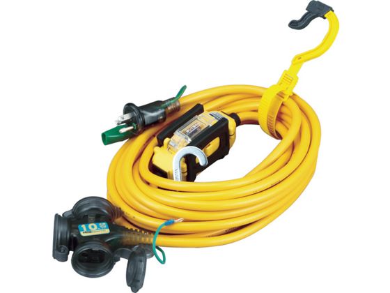 【商品説明】●各種電動工具（100V）、各種照明機器（100V）、水中ポンプショーケース、庭園灯などに。リフォーム工事中などに元電源を落としてしまうトラブルを回避に。●漏電・使いすぎをコンセントの手前で遮断できる漏電遮断器を簡単に設置できま...