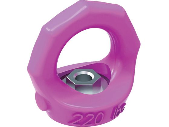 【商品説明】●ねじ部がナットタイプになっているため、相手面のボルトに接続し重量物の吊り作業用に。●取り付けに際しては市販のレンチを使用できます。●全方向負荷可能な回転アイナットです。【仕様】●型番：VRM-M6●基本使用荷重（t）：0．1　...