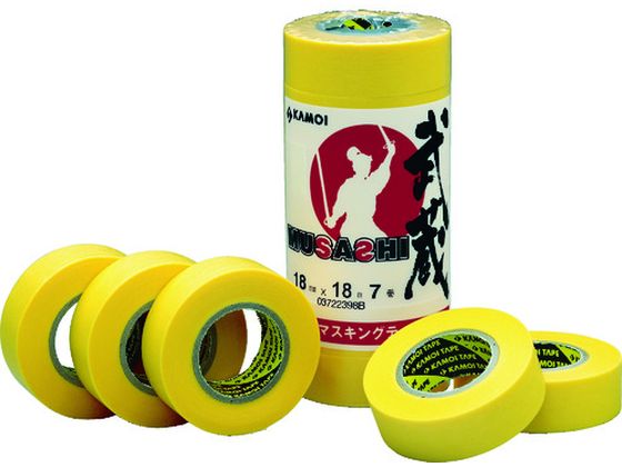 【商品説明】●シャープな見切りと強力な重ね貼り性能を兼ね備えた二刀流テープです。●コストパフォーマンスに優れています。●直線にはもちろん、曲線にもしっかり貼れます。【仕様】●型番：MUSASHIJAN-15●入数：8巻●色：イエロー　●幅（...