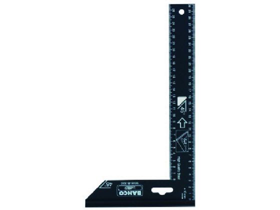 【商品説明】●さしがねに比べ、耐久性があり、精度の狂いがありません。●45°、90°の正確なマーキングができます。【仕様】●型番：9045-B-300●幅（mm）：40　●厚さ（mm）：1．49　●台幅（mm）：42　●竿長×台長（mm）：...