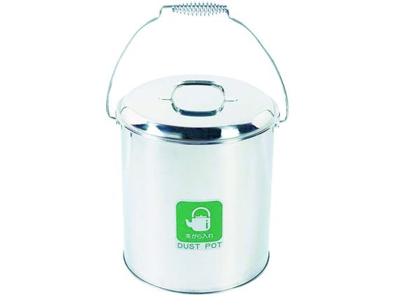 【商品説明】●水気を含む茶殻や吸殻用のダストポットです。【仕様】●型番：DP-05C-SA●間口（mm）：285　●奥行（mm）：285　●高さ（mm）：345　●容量（L）：15　●タイプ：内容器付●内容器（mm）：φ254×244●ステ...