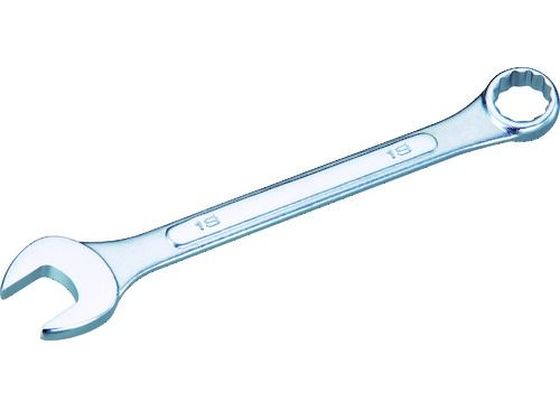 【商品説明】●口径寸法が同じスパナとめがねレンチを一体化し、スパナは早回しに、めがねレンチは本締め作業に適します。●めがね柄部の曲がり角度15°です。●仕上面は美しく、肌触りがよく重量感があります。●表面処理は三価クロムメッキです。●Cr−...