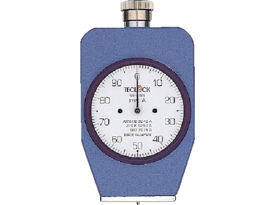 【商品説明】●JIS　K　6253対応のデュロメータ（硬度計・硬さ計）で、最も多く使用されている一般ゴム用のデュロメータです。●標準タイプです。●準拠規格はJIS　K　6253、ISO　7619、ISO　868、ASTM　D　2240（米国...