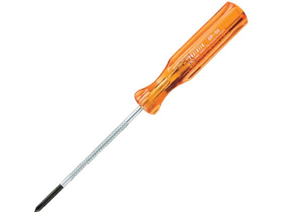 【商品説明】●早回しができるローレット入りです。●力の入れやすいラージグリップです。【仕様】●型番：DP-24●刃先：［［＋］］No．0●軸長（mm）：100●全長（mm）：183●グリップ径（mm）：18●ブラックポイント加工●軸：クロム...