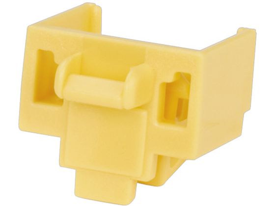 【商品説明】●RJ45規格のジャックに取り付け、ネットワーク機器や情報コンセントへの不正な接続を防止します。●専用工具以外では取り外しできません。【仕様】●型番：PSL-DCJB-YL-C●入数：100個●RJ45規格寸法に適合●インサート...