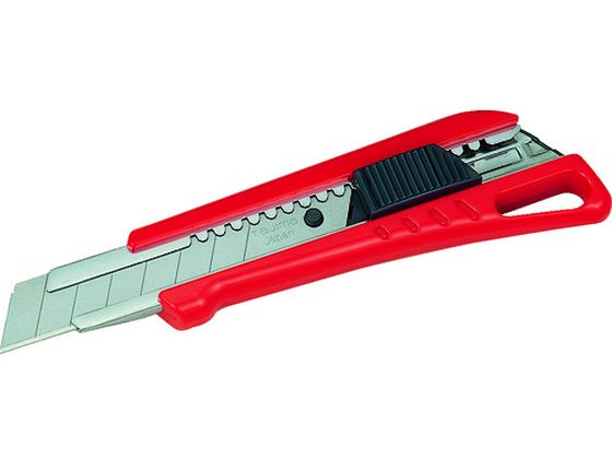【商品説明】●オートロック式（ロック力25キロ）です。●頑丈な0．8mm厚ブレードホルダーを採用しています。●ボディ内に2枚の替刃を内蔵できます。●強力な引き手力を掛けられるグリップデザインを採用しています。【仕様】●型番：LC520RBL...