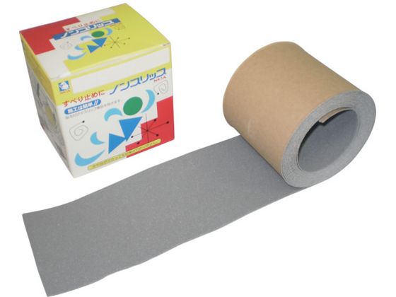 【商品説明】●簡単な施工で確実に足もとの滑りを止め安全度を高くします。水や油がかかっても滑り止め効果が変らず凹凸面にもよくなじみ、優れた接着力で貼り付け直後から使用可能です。（UV対策品）【仕様】●型番：NSP-1005●色：グレー　●幅（...
