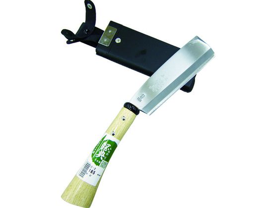 【商品説明】●火造り鍛造による鍛えられた刃物です。●鋼付で刃研ぎが簡単です。●片刃で切れ味が良いです。【仕様】●型番：C-2●刃長（mm）：165　●刃幅（mm）：52　●全長（mm）：355●刃：SK−5鋼付　●柄：樫●木以外の使用はしな...