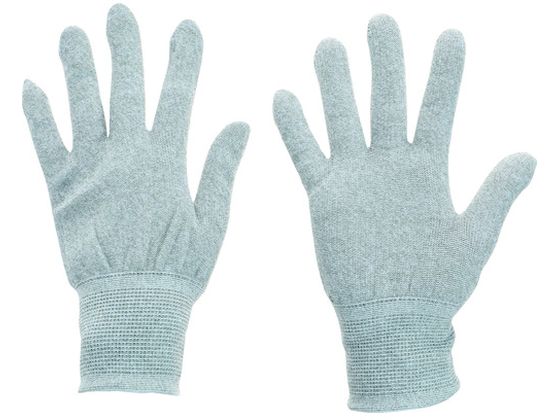 【商品説明】●硫化銅複合繊維を使用しているため、摩擦帯電・接触帯電を防止します。【仕様】●型番：ESD-GPS●色：グレー ●サイズ：S ●厚さ（mm）：0．6 ●ゲージ数：15 ●リストカラー：ホワイト ●全長（cm）：20．0 ●手のひ...
