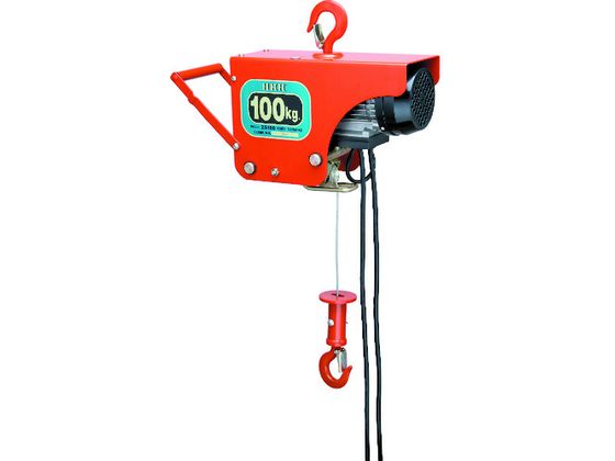 【仕様】●型番：ZS100●定格荷重（t）：0．10　●標準揚程（m）：10　●巻上速度（m／min）50Hz：12　●巻上速度（m／min）60Hz：12　●巻上モータ容量（kW）50Hz：0．25　●巻上モータ容量（kW）60Hz：0．...