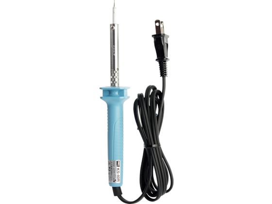 【仕様】●型番：KS-40R●電源（V）：AC100　●消費電力（W）：40　●最高温度（℃）：515　●付属コテ先：R−48BC　●全長（mm）：205　●電源コード長さ（m）：1．5●電源コード長さ：1．5m【備考】※メーカーの都合によ...