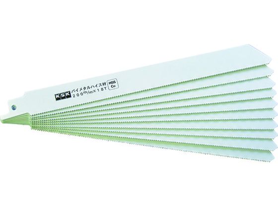 【商品説明】●コバルト含有バイメタルハイス鋼の複合材を使用することで、切断能力の向上と、よい刃持ちを実現することができました。【仕様】●型番：L-1218-P●入数：10枚●山数：18●全長（mm）：150●厚さ（mm）：0．9●有効刃長（...