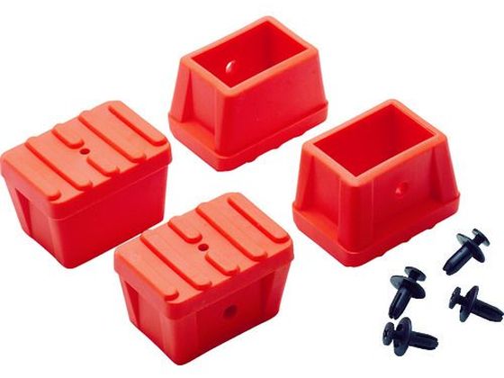 【商品説明】●交換金具は芯ピンをたたくと下孔が広がるリベットを採用しており、交換作業も簡単です。【仕様】●型番：TSF-PS2-OR●入数：4個●品名：滑り止めキャップ　●色：オレンジ　●適合機種：TSF、TSFC、ASシリーズ●脱塩ビ・エ...