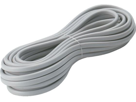 【商品説明】●主に室内で使用する交流300V以下の電気器具などに用いる電線で、2芯を平行にし、外装としてビニールシースを施したものです。【仕様】●型番：FK-10BS●色：灰　●芯数：2　●全長（m）：10　●定格：125V−12A　●外形...