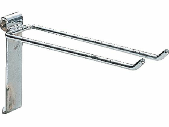 【仕様】●型番：DF-2W-200●フック寸法径×長さ（mm）：6×200　●最大積載量（kg／個）：2　●タイプ：2本爪●スチール（クロムメッキ仕上げ）【備考】※メーカーの都合により、パッケージ・仕様等は予告なく変更になる場合がございます...