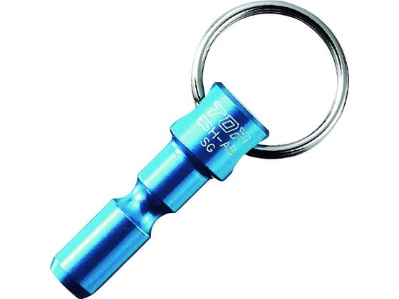 【商品説明】●六角シャンク以外の鍵や小物を、ソケットホルダーに収納できる様にするアダプターです。【仕様】●型番：ESH-AB●色：ブルー●全長（mm）：42●差込口（mm）●二重リング付●炭素鋼●鉄工ドリルや下穴錐などの鋭利なものはホルダー...